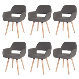 MCW ESSZIMMERSTUHL Grau 6er-Set
