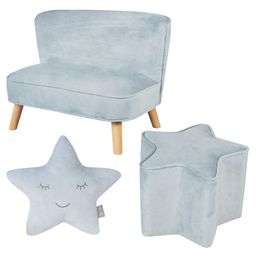 Roba KINDERSOFA 3er-Set hellblau