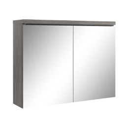 Badplaats SPIEGELSCHRANK Paso Grau Eiche - 80 x 20 x 60 cm
