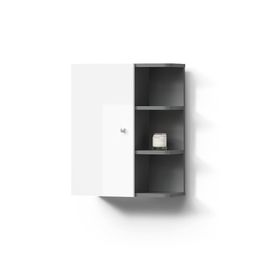 BADSCHRANK Fucino Wei&szlig; Hochglanz 47.2 x 59.2 cm