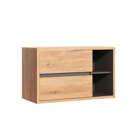 WASCHTISCHUNTERSCHRANK 100cm Rigel Holz und Anthrazit