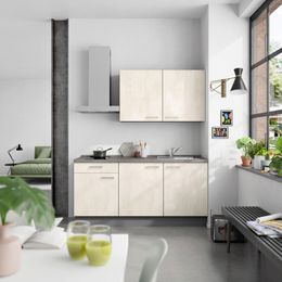 Nobilia K&uuml;chenblock Riva Low m. Ger&auml;ten Wei&szlig;