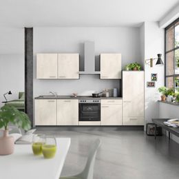 Nobilia K&uuml;chenblock Riva Low m. Ger&auml;ten Wei&szlig;