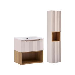 BADM&Ouml;BEL 61cm Riva 2er-Set Kaschmir