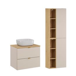 BADM&Ouml;BEL 60.6cm Azel 2er-Set Kaschmir
