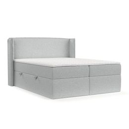 BOXBETT Viva 140/200 cm Hellgrau im Riva Stoff