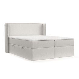 BOXBETT Viva 180/200 cm Hellbeige im Riva Stoff