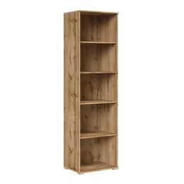 B&Uuml;CHERREGAL Selma Wei&szlig; und Holz
