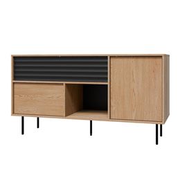 SIDEBOARD Astra Holz und Schwarz