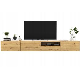 TV-LOWBOARD 2-er Set Enjoy Eiche Artisan Matt Schublade 120 cm