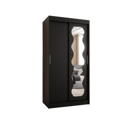 SCHIEBET&Uuml;RENSCHRANK mit Spiegel SPOTI 200/100/62 2-t&uuml;rig