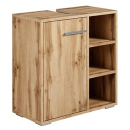 Badplaats WASCHBECKENUNTERSCHRANK Neptunus 1 T&uuml;r Eiche - 60 x 30 x 60 cm