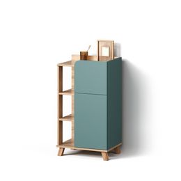 UNTERSCHRANK Marano Blau-Grau 50 x 90 cm mit T&uuml;r und Schublade