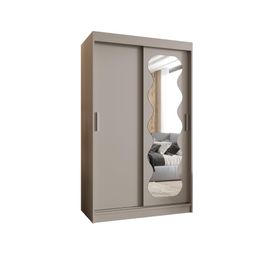 SCHIEBET&Uuml;RENSCHRANK mit Spiegel SPOTI 200/120/62 2-t&uuml;rig