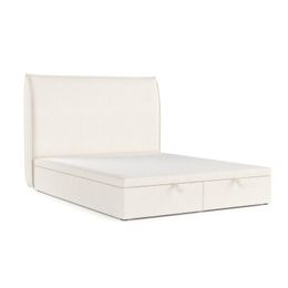 POLSTERBETT Tuvalu mit Stauraum 180/200 cm Creme im Alta Stoff