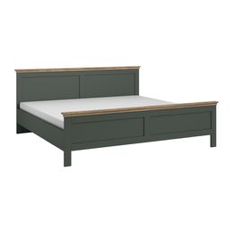 BETT 180/200 Martin Gr&uuml;n und Holz