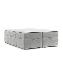 BOXBETT Reto 200/200 cm Hellgrau im Lotta Stoff