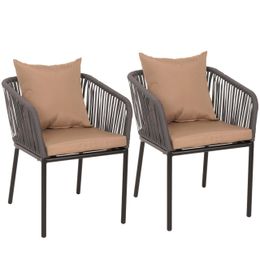 MCW GARTENSTUHL Anthrazit, Taupe