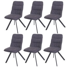 MCW ESSZIMMERSTUHL Anthrazit 6er-Set