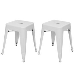 MCW HOCKER Wei&szlig; 2er-Set