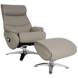 MCW RELAXSESSEL MIT HOCKER Grau