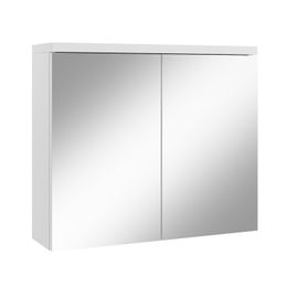 Badplaats SPIEGELSCHRANK Toledo Wei&szlig; - 80 x 20 x 60 cm