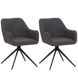 MCW ESSZIMMERSTUHL Schwarz, Grau 2er-Set