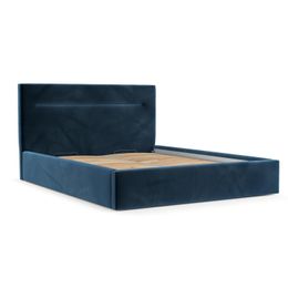 POLSTERBETT Liline 140/200 cm Dunkelblau im Kronos Stoff