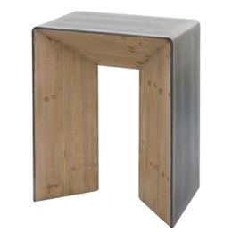 MCW KONSOLENTISCH eckig Braun, Metall