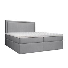 BOXBETT Jodan 180/200 cm Grau im Megan Stoff