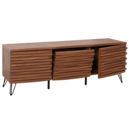 MCW TV-RACK Walnuss Dekor
