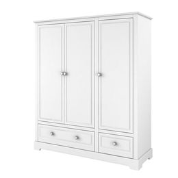 SCHRANK 3 T&uuml;ren Wei&szlig;