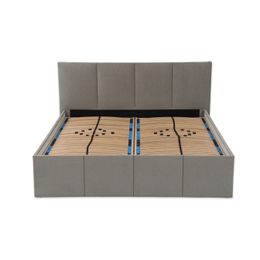 Halmon Schlafkomfort Betten POLSTERBETT Dalas Granitgrau 180 x 200 x 40 cm Stauraum Mit hochwertiger Matratze H2 (bis 100 kg) und Lattenrost