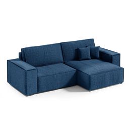 ECKSOFA Isaac 3 Sitzpl&auml;tze Blau