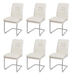MCW ESSZIMMERSTUHL Cremewei&szlig; 6er-Set