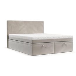 BOXBETT Zalla 180/200 cm Hellbeige im Paros Stoff