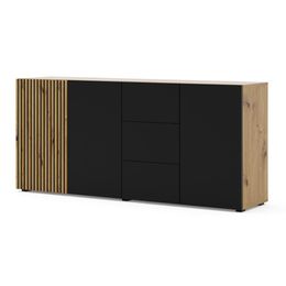 SIDEBOARD Nera Holz und Schwarz
