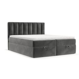 BOXBETT Lusso 180/200 cm Grau im Kronos Stoff