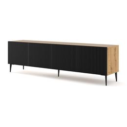 TV-M&Ouml;BEL Phila&eacute; Holz und Schwarz