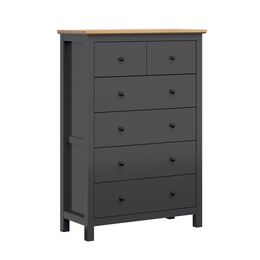KOMMODE Duck Anthrazitgrau und Holz