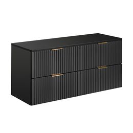 WASCHTISCHUNTERSCHRANK 120.8cm Adriel Mattschwarz