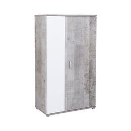 Arthur Berndt MEHRZWECKSCHRANK 70/121/35 cm Wei&szlig; Platinum Oak