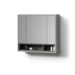 BADSPIEGELSCHRANK Temo Grau/Anthrazit 80 x 72 cm