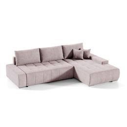ECKSOFA Jonas 4 Sitzpl&auml;tze Rose