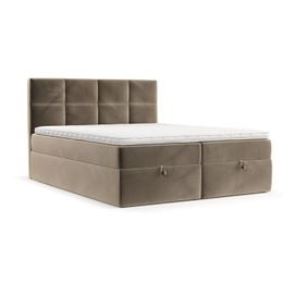 BOXBETT Velto 140/200 cm Taupe im Paros Stoff