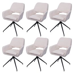 MCW ESSZIMMERSTUHL Cremewei&szlig; 6er-Set