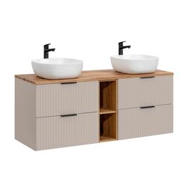 DOPPELWASCHTISCH 140.8cm Adriel Beige
