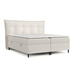BOXBETT Las Palmas 180/200 cm Hellbeige im Alta Stoff
