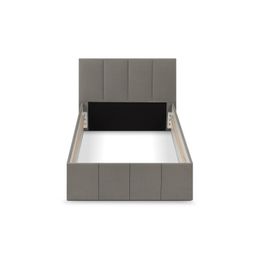 Halmon Schlafkomfort Betten POLSTERBETT Dalas Granitgrau 120 x 200 x 40 cm Stauraum Ohne Matratze und Lattenrost