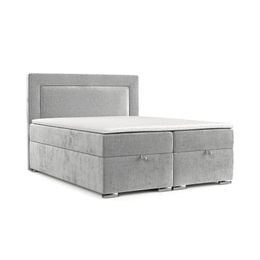 BOXBETT Lontano 120/200 cm Hellgrau im Lotta Stoff